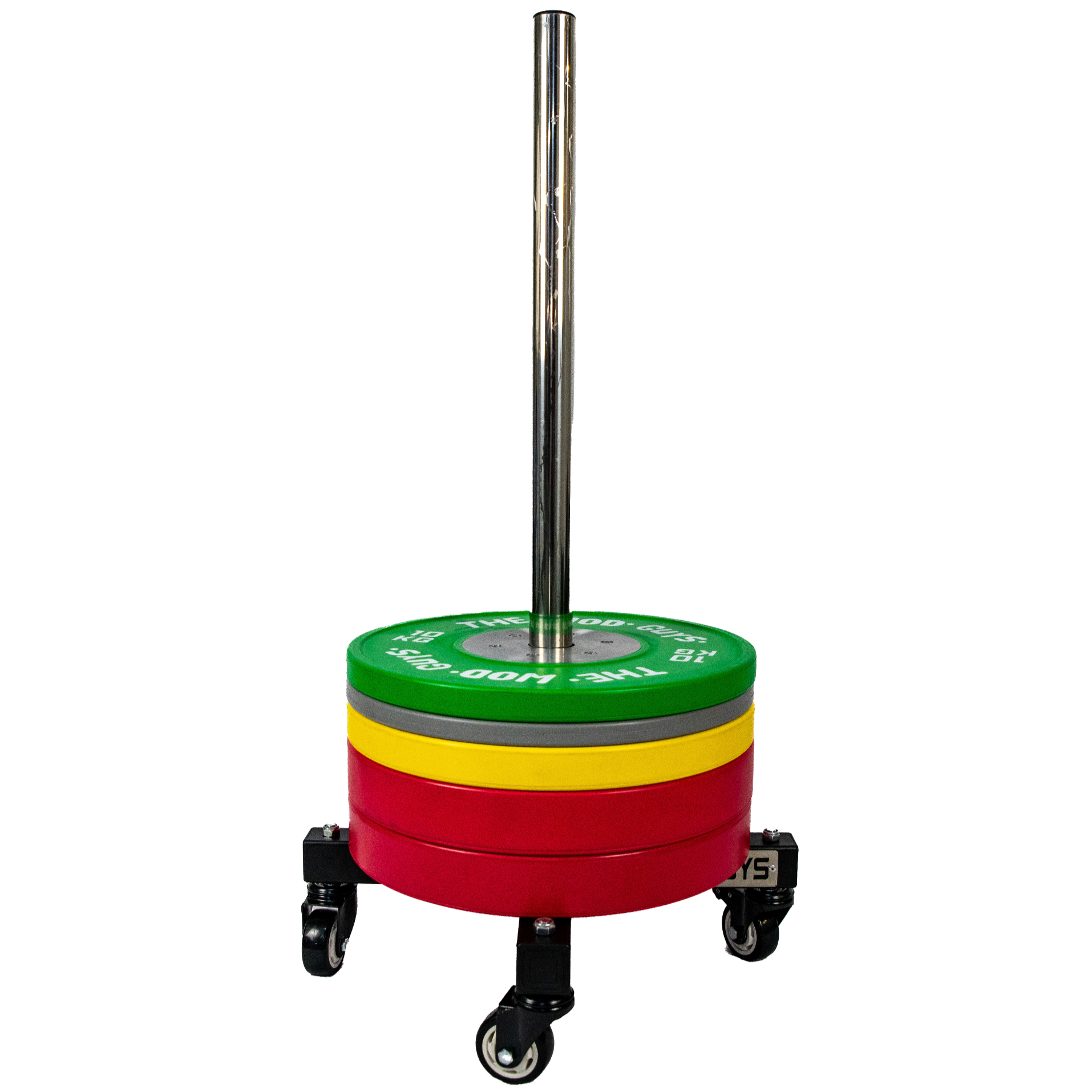 TWG Plate Holder With Wheels (Stainless Steel Pole) – THE WOD GUYS