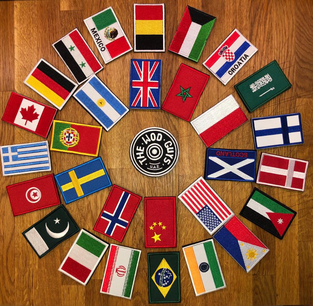 Asian Flags Patches (Velcro) – THE WOD GUYS